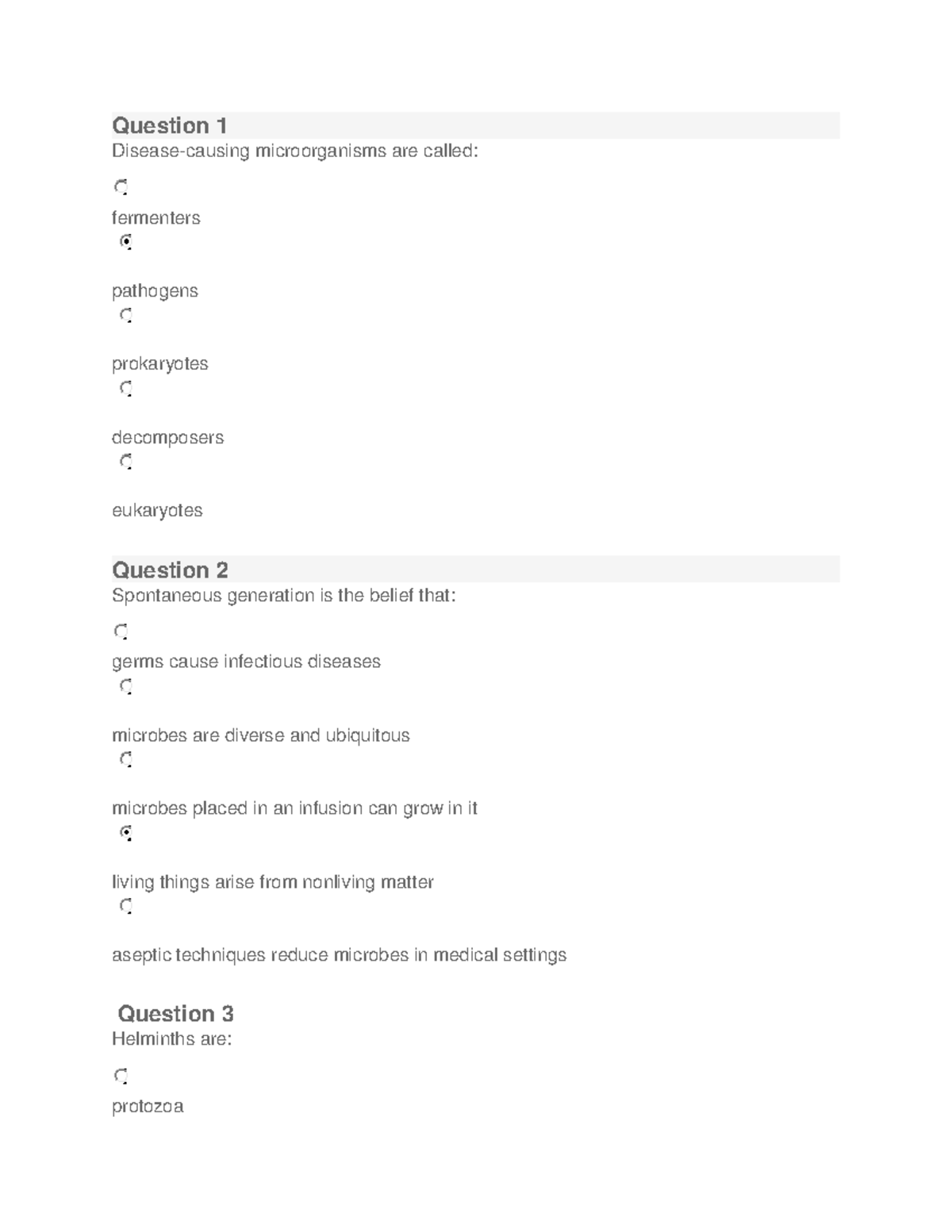 Quiz February 2021, questions and answers - Question 1 Disease-causing ...