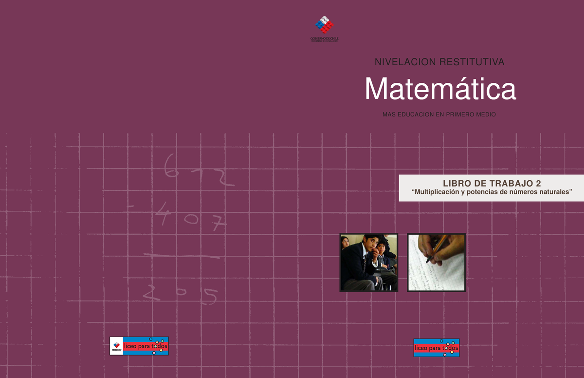 Libro matemática 2 - Material de ejercicios - LIBRO DE TRABAJO 2 ...