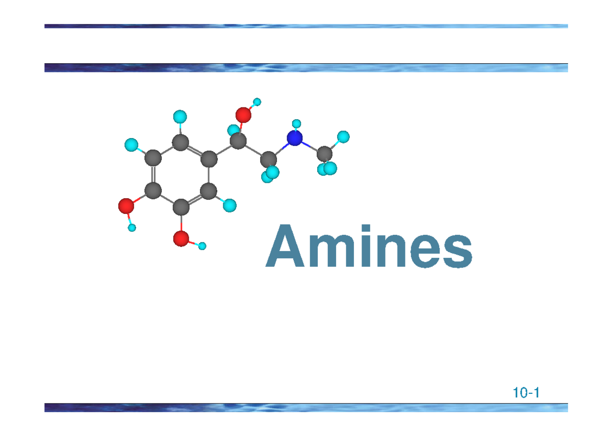 Appunti, lezione 10 - Ammine - Chimica organica - a.a. 2015/2016 ...