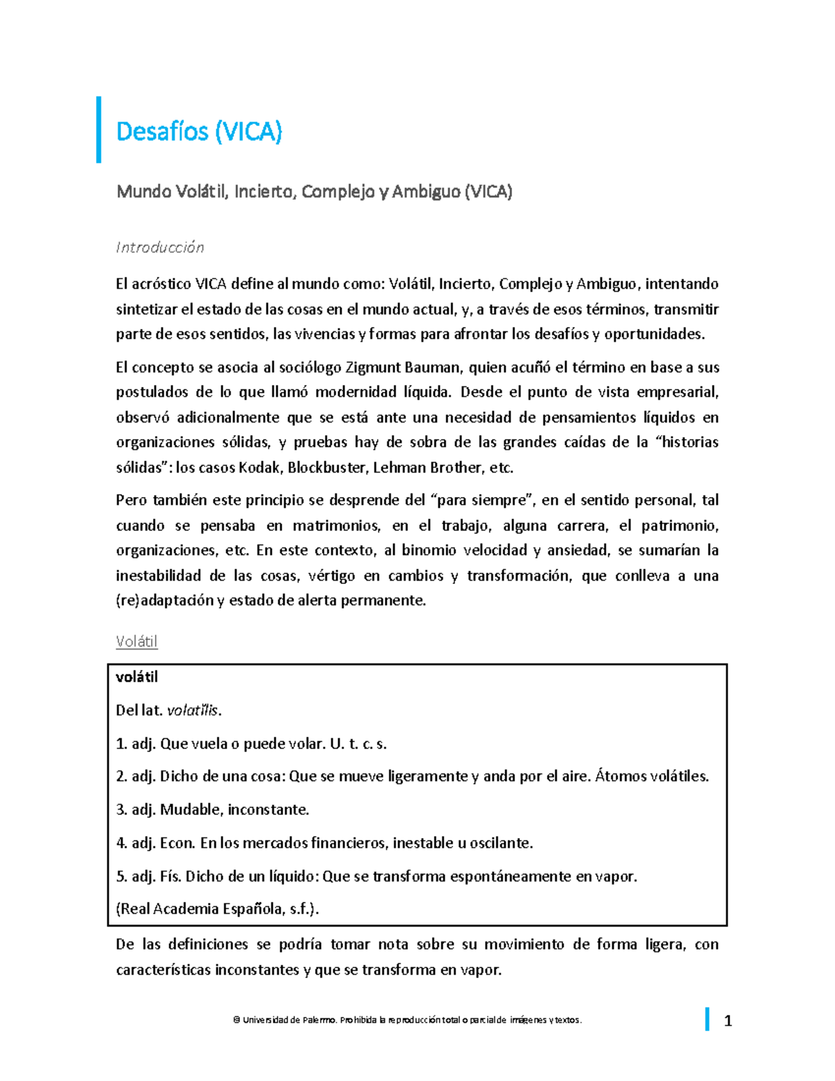 Desafíos de la innovación - DesafÌos (VICA) Mundo Vol·til, Incierto ...