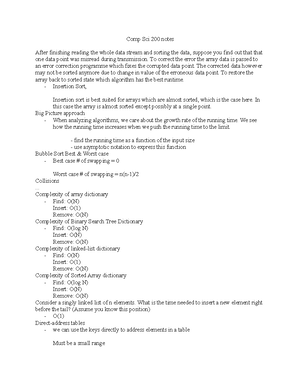 Comp Sci 200 notes - Comp Sci 200 notes Which is not a valid statement ...