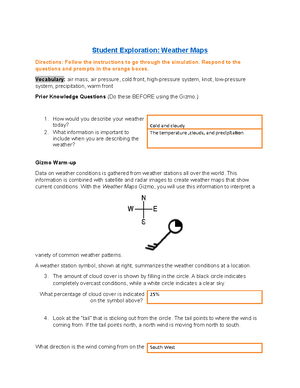 Gizmo hurricanes - Student Exploration: Hurricane Motion Directions ...