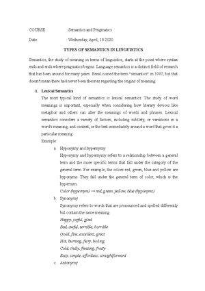 Conceptual Meaning-Definition and Examples - COURSE : SEMANTICS AND ...