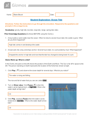 AICE Marine Science Semester 1 Review - AICE Marine Science Semester 1 ...