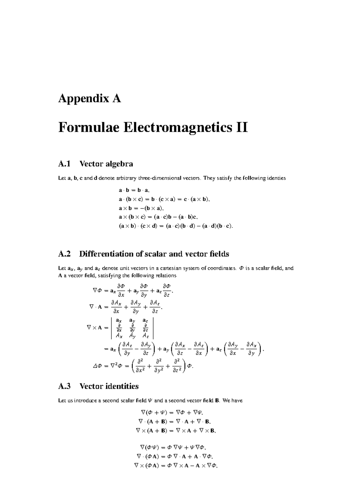 Maths Formulae 2023 - Formula sheet - Appendix A Formulae ...