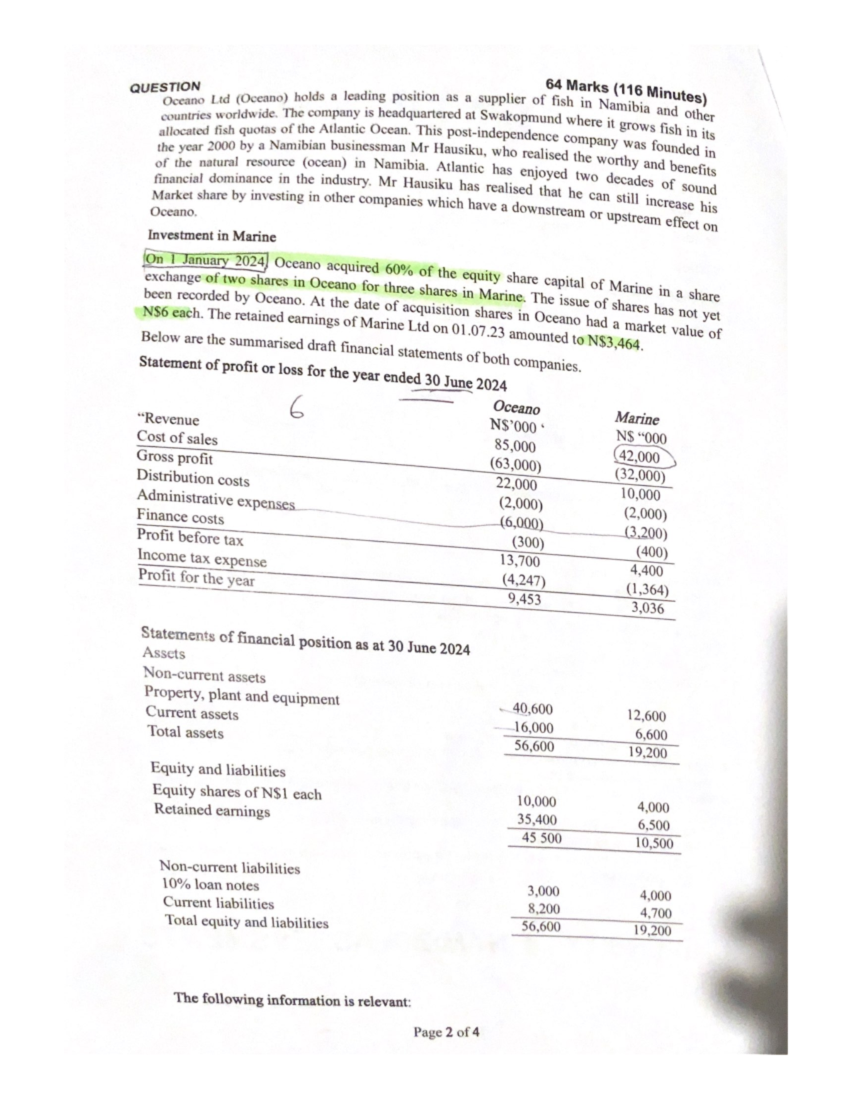 Question - Income Tax IAS12 - Financial Accounting 3 - Studocu