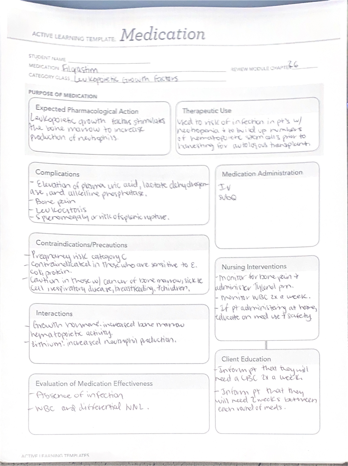 Pharmacology Practice A Remediation - ACTIVE LEARNING TEMPLATE ...