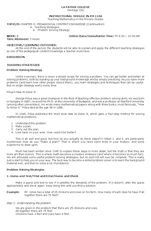 Components OF THE Curriculum - INSTRUCTIONAL MODULE IN EDUC 4 ...