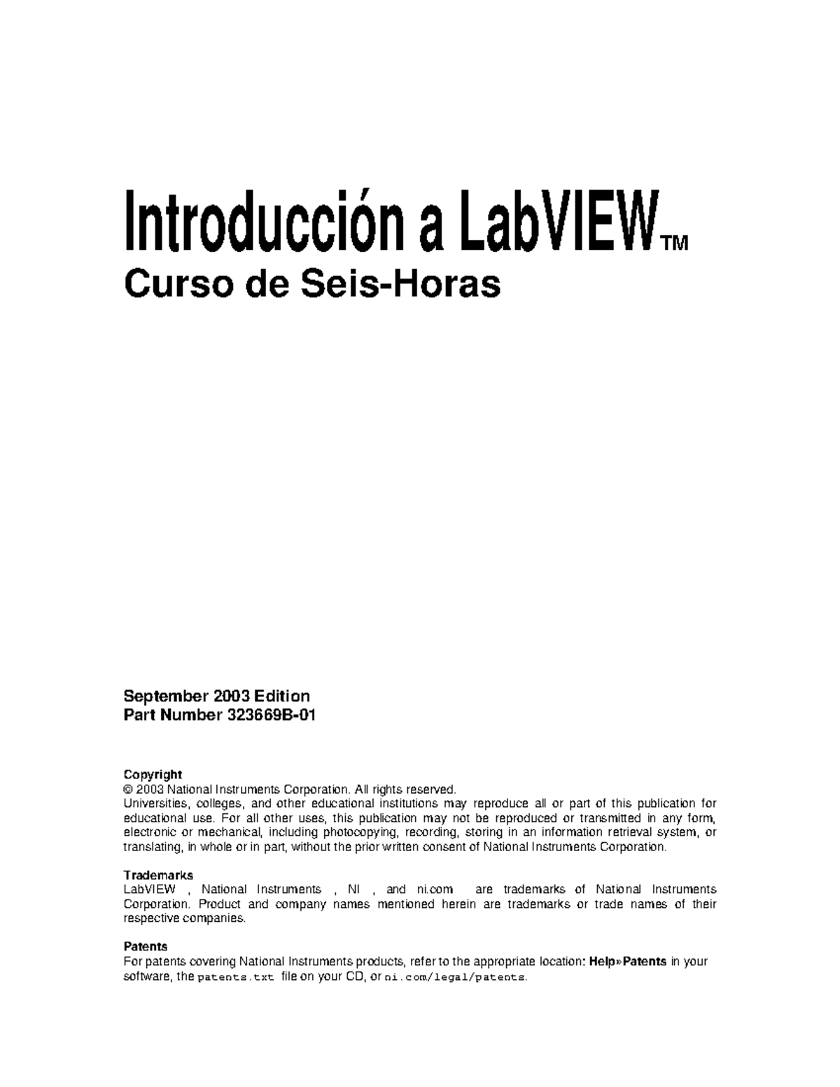 Curso de labview 7 seis horas spanish - Introducción a LabVIEWTM Curso ...