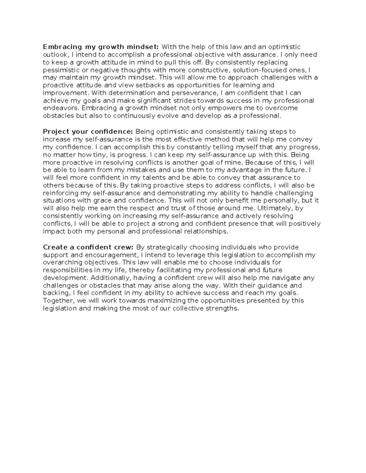 Assignment on embracing my growth mindset - Embracing my growth mindset ...