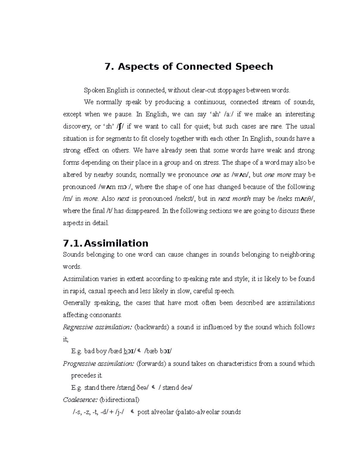544F38D3-04D5-4F7C-A4AF-9F392F4B0E93 7 Connected speech - 7. Aspects of ...