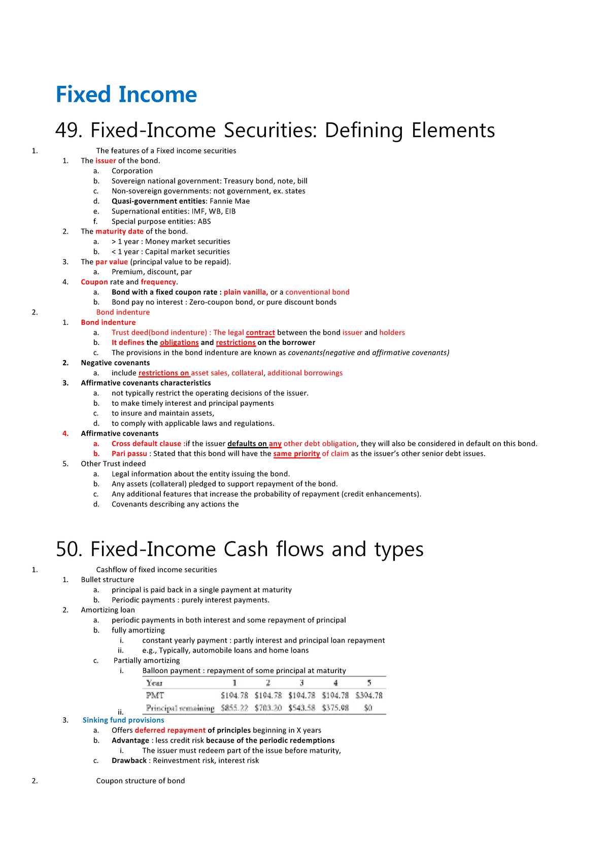 Fixed income and derivatives - Fixed Income 49. Fixed-Income Securities ...
