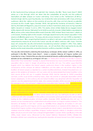 Critical media diary entry final - SCHOOL OF SOCIAL SCIENCES, EDUCATION ...