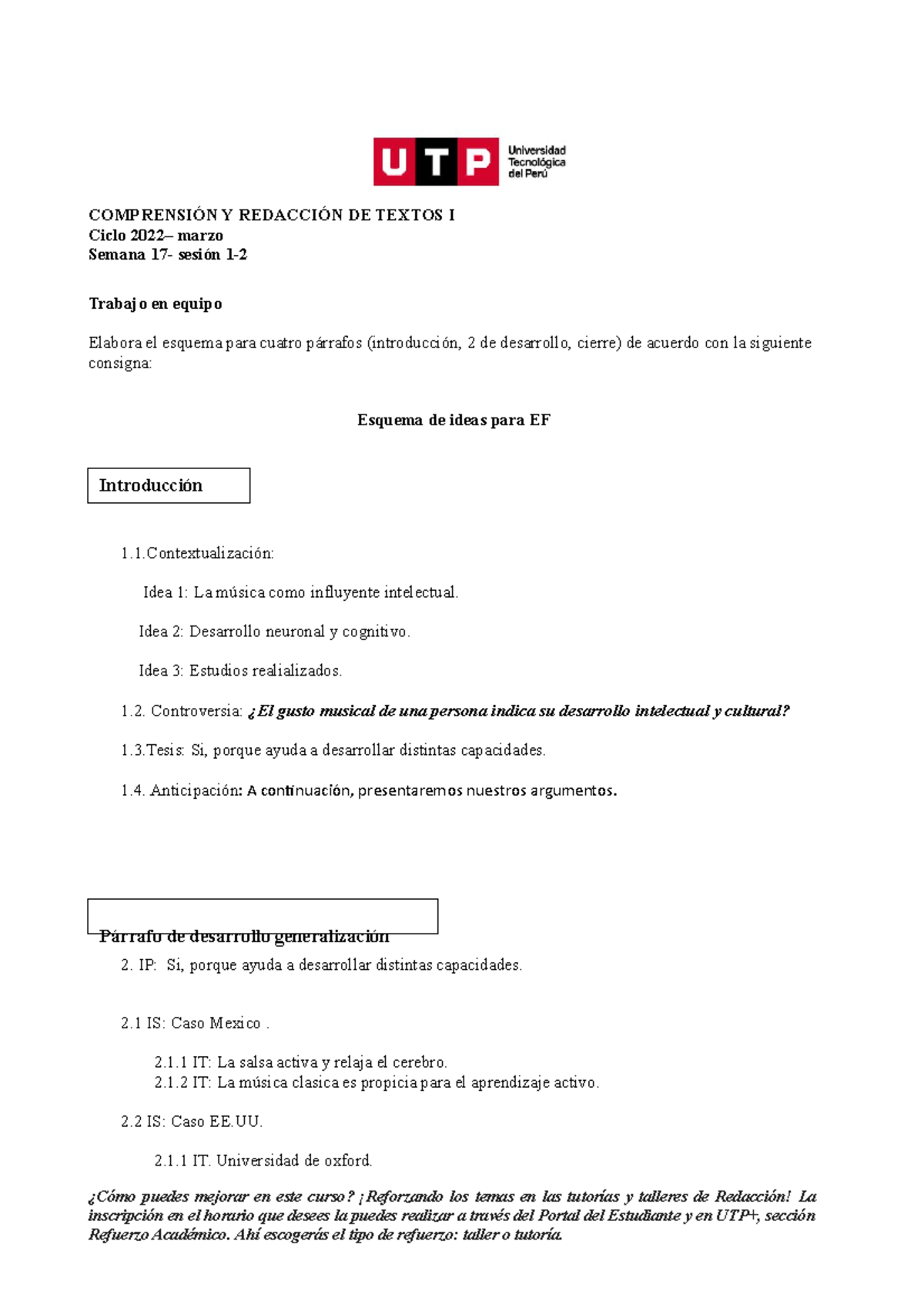 S17.s1-s2 Esquema para Examen Final (material) 2022 marzo - COMPRENSIÓN ...