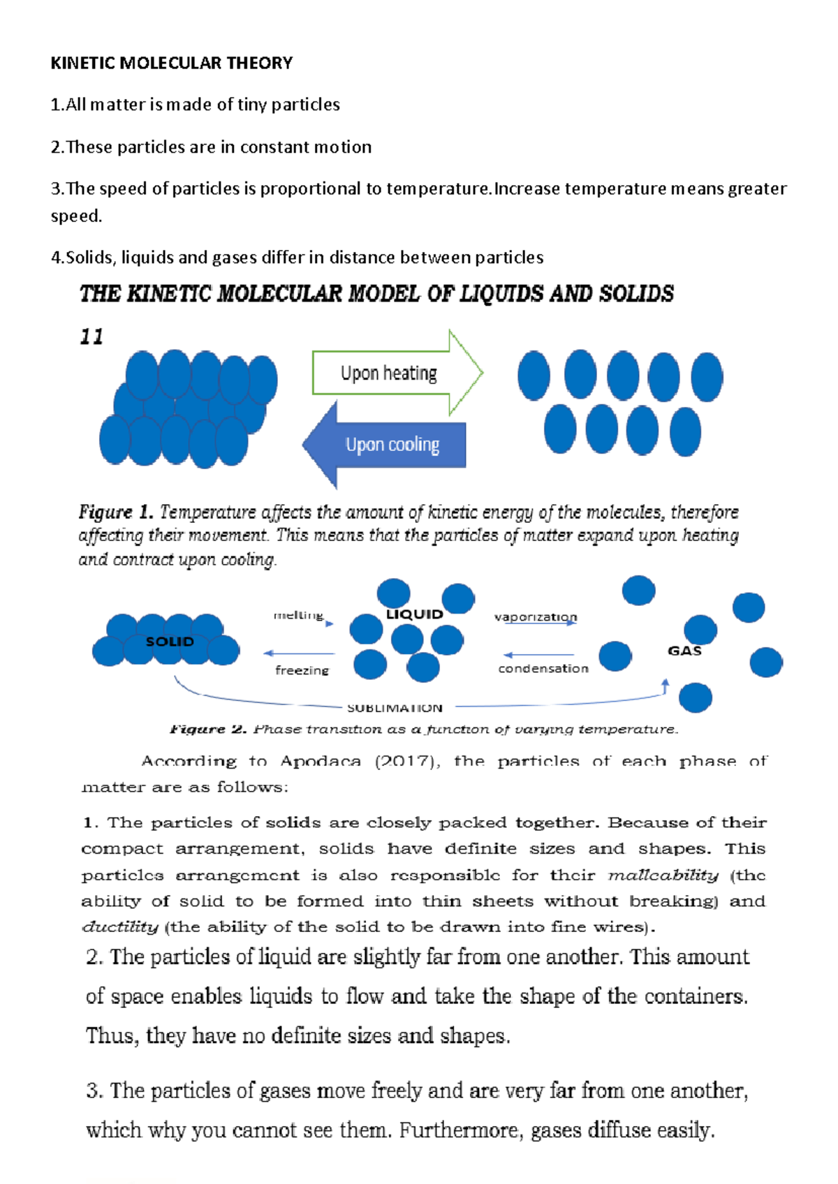 CHEM- Reviewer-2 - Summary chemistry - KINETIC MOLECULAR THEORY 1 ...