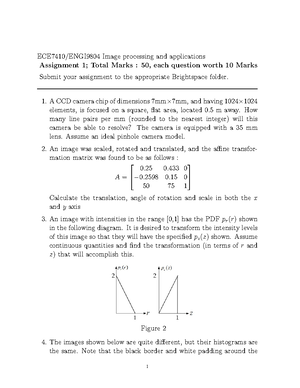 L01 - Introduction - ENGI 7854 LECTURE 1 - Image Processing and ...