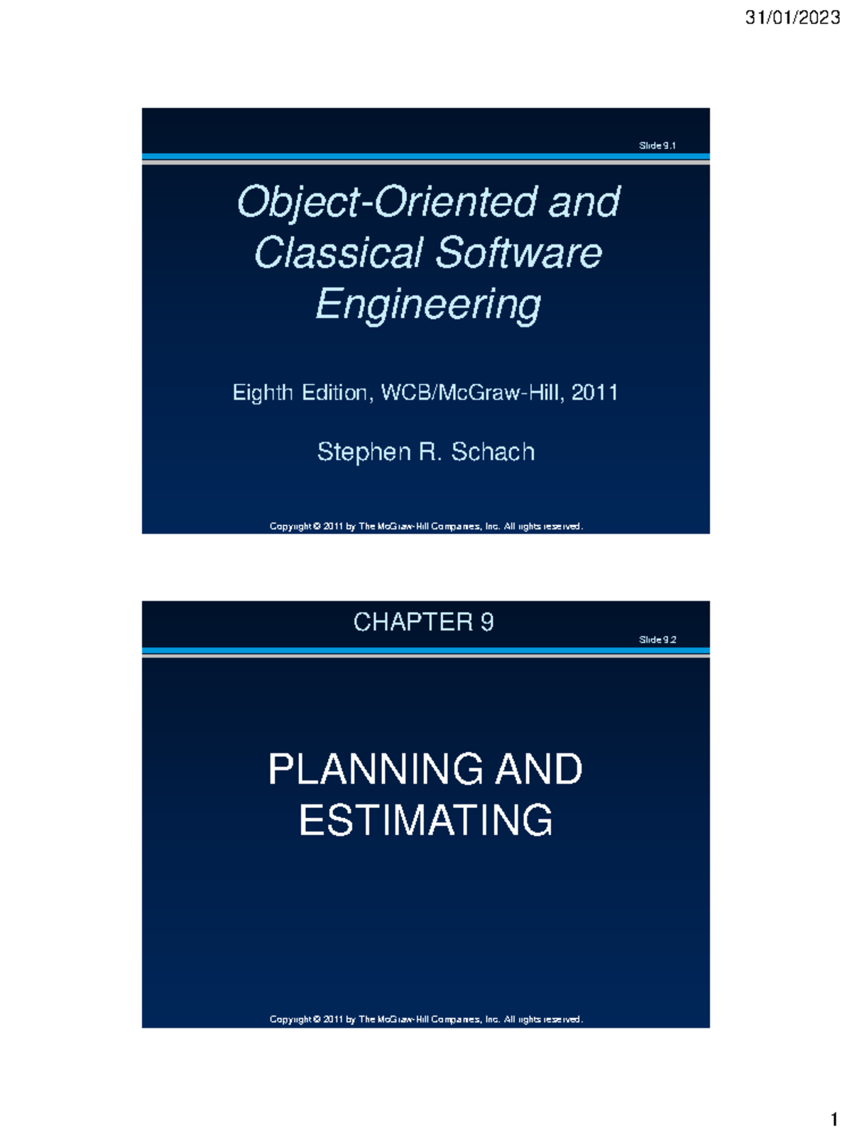 Se8 ch09 v05 - sdasdas asda sd - Slide 9. Copyright © 2011 by The ...