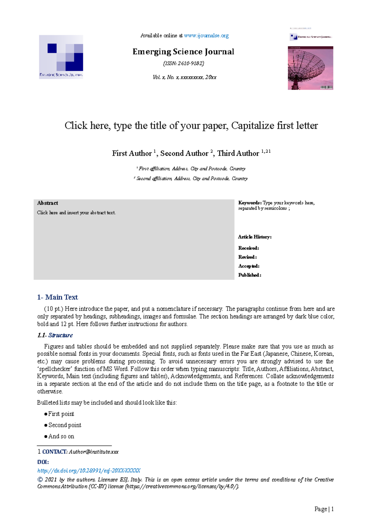 Article Template (2010 ) - Available online at ijournalse Emerging ...