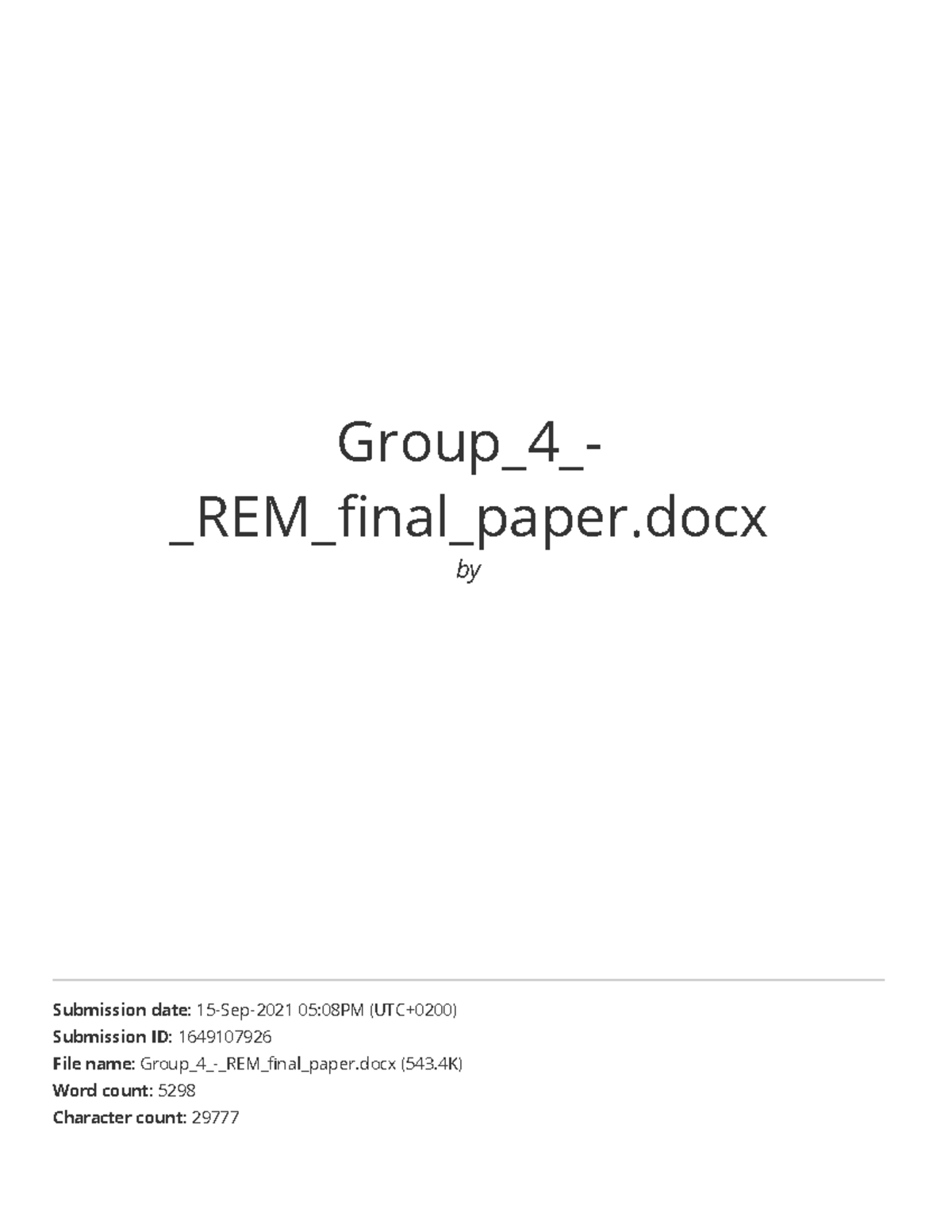 Group 4 - REM final paper - S501TMN - Group_4_- _REM_final_paper by ...