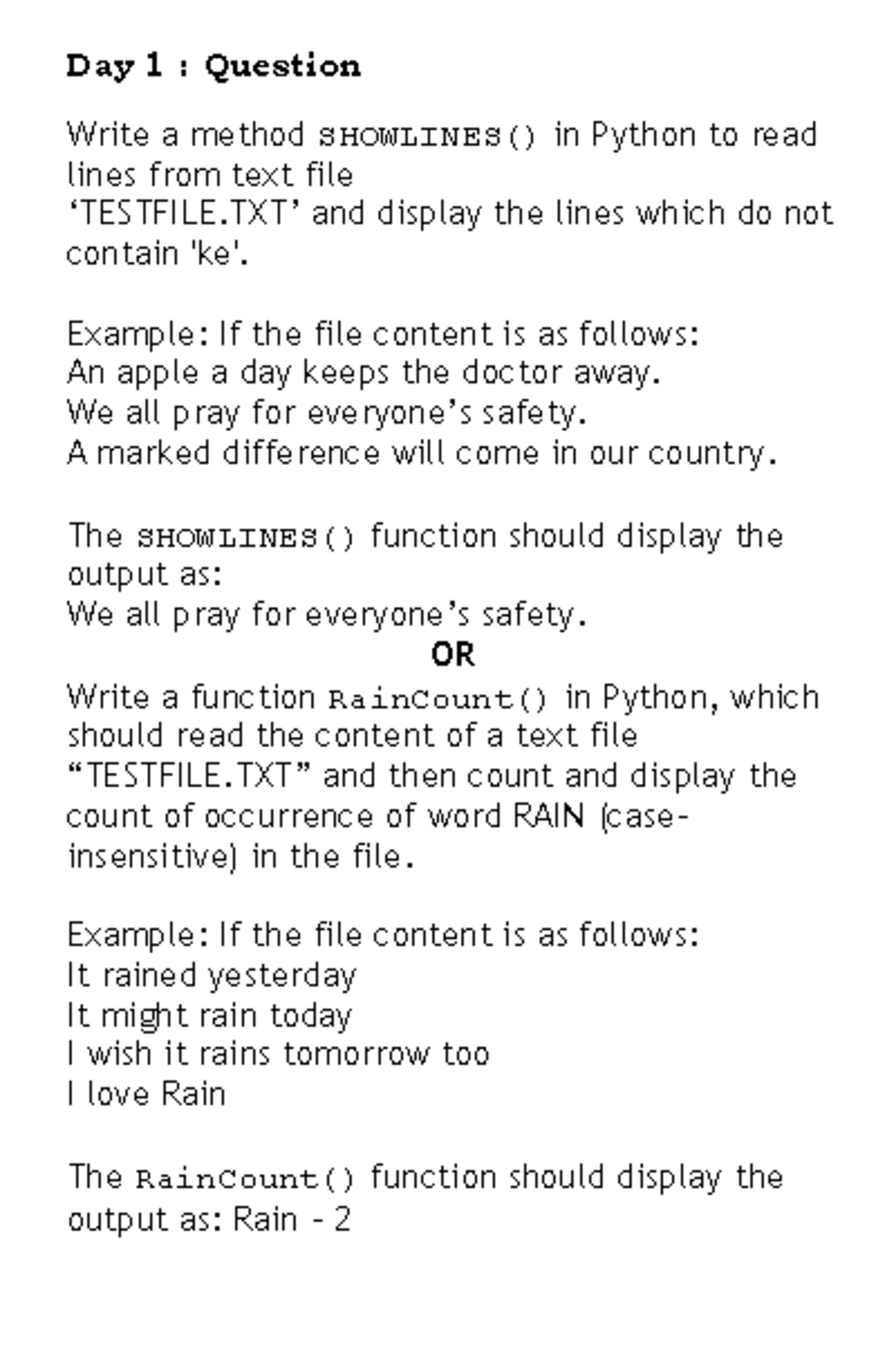 Gr 12 - CS - Daily Practice Questions with Solutions - Board Pattern ...