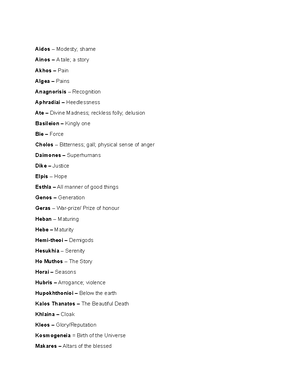 Greek Gods Notes - Greek Gods/Mythology Notes Information on the Greek ...