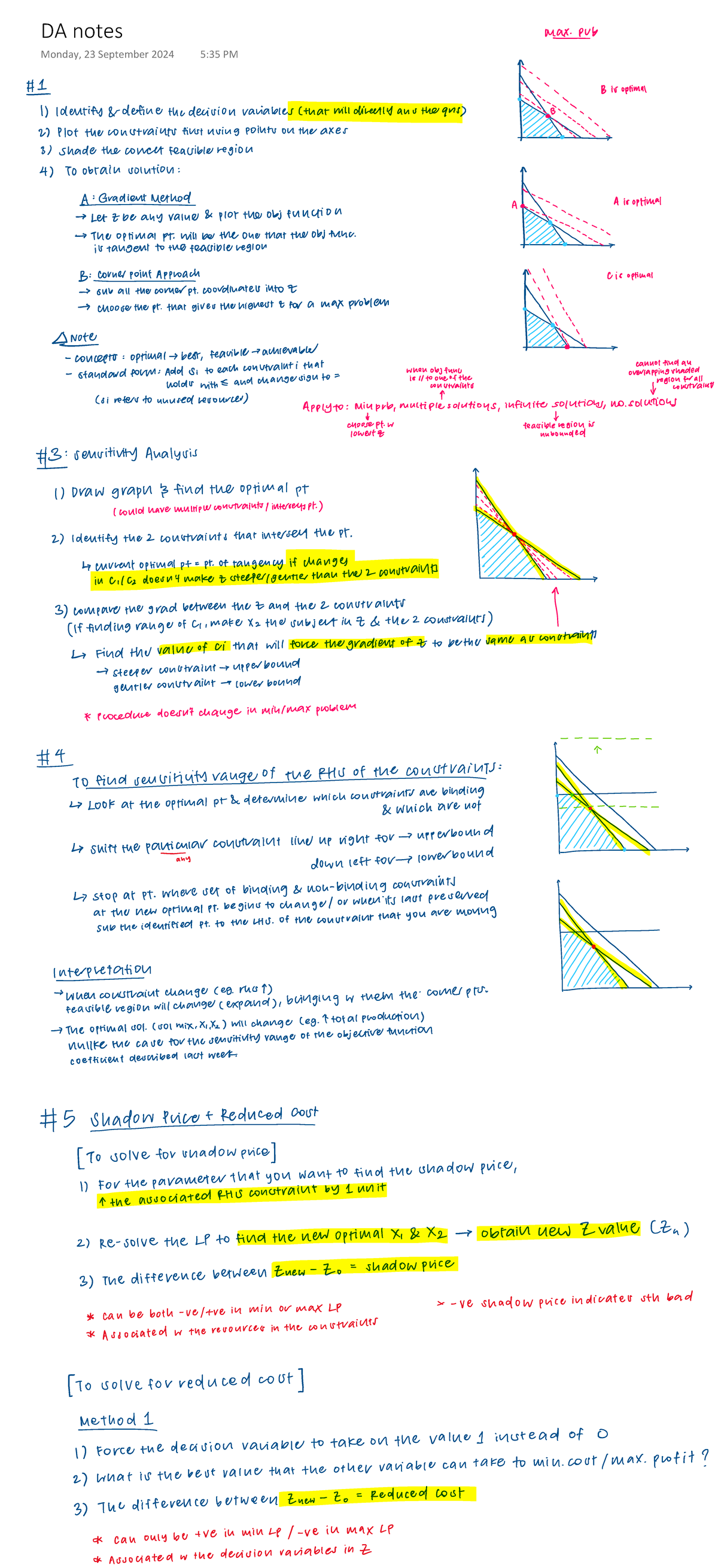 DA notes - Summary Decision Analysis - DA notes max Monday, 23 ...