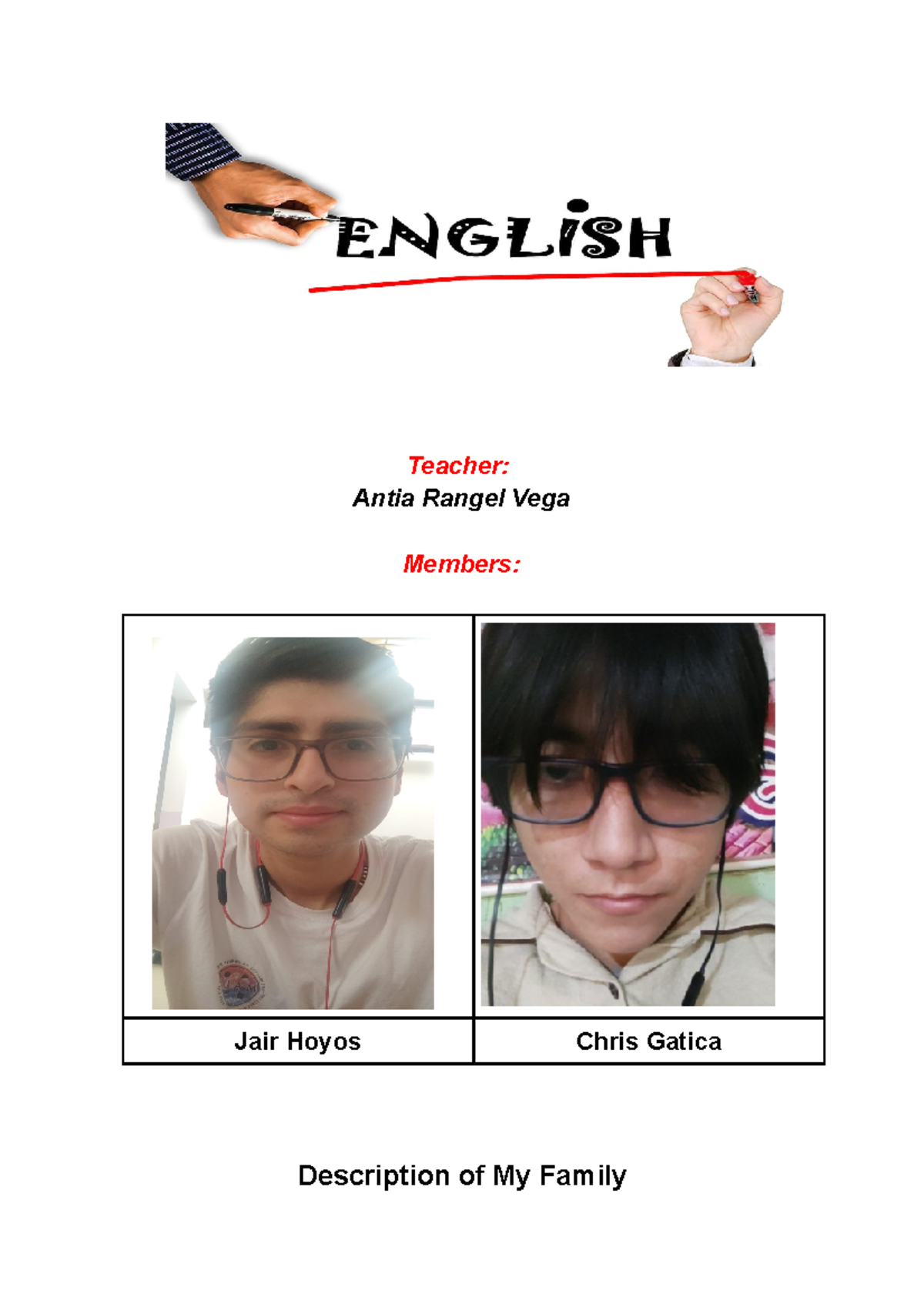 Task 7-Chris Gatica - trabajo semana 7 - Teacher: Antia Rangel Vega Members: Jair Hoyos Chris ...