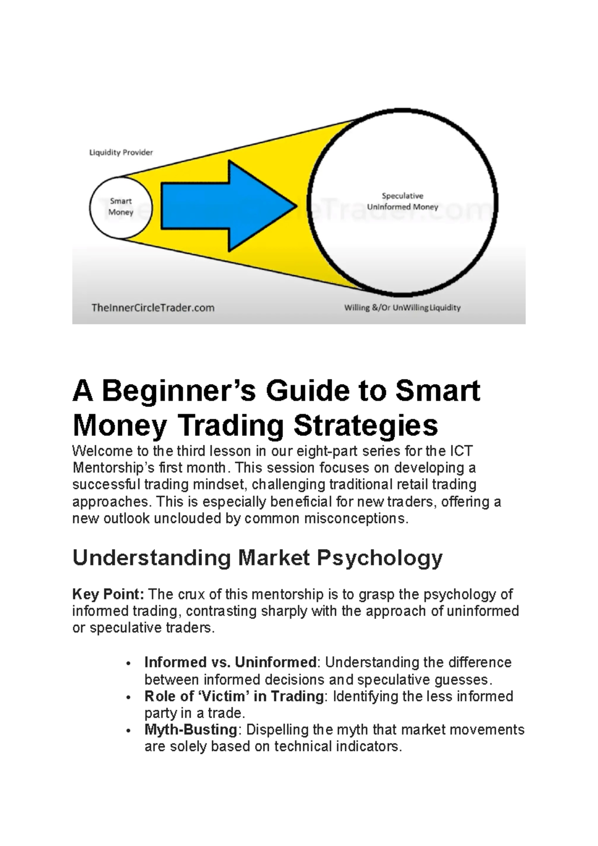 A Beginner's guide SMT strategies - A Beginner’s Guide to Smart Money ...