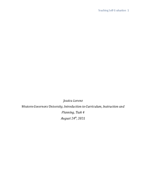 Task 1 D091 - Task 1 - Task 1 D Carmen Carlini A. Formative Assessment ...