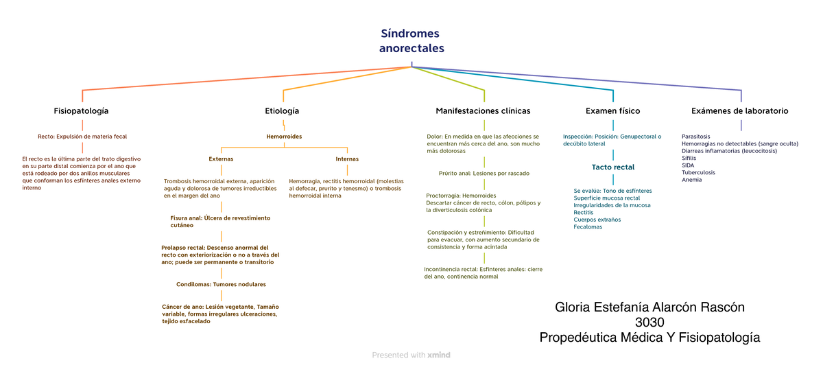 Sx anorrectales mapa - Síndromes anorectales Fisiopatología Etiología ...