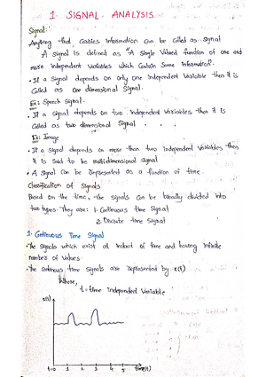 SS unit 1 signals and systems - problems 35 I Find even and odd components of the following ...