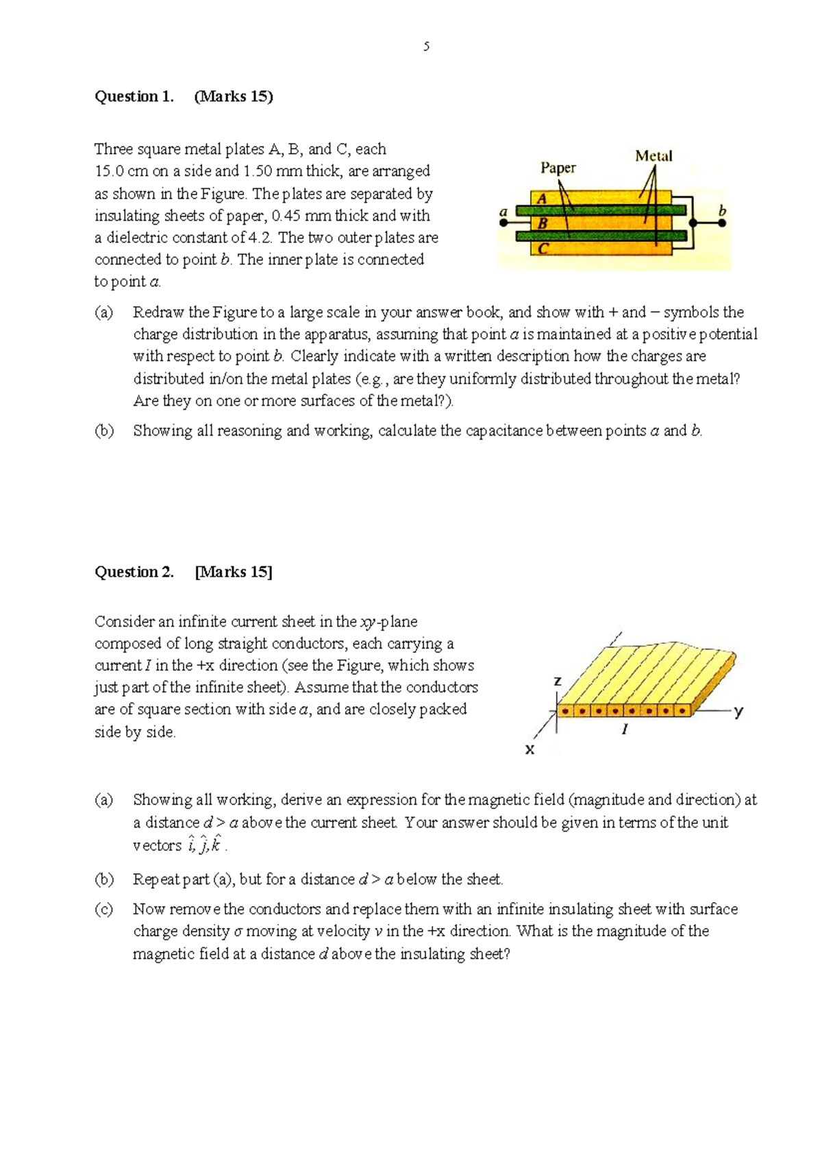 Exercises Exam 2012, questions and answers.pdf - Question 1. (Marks 15 ...