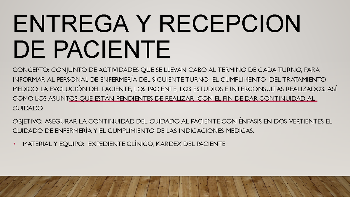 Entrega Y Recepcion DE Paciente araceli rodriguez toribio - ENTREGA Y ...