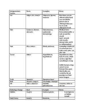 Words 8 - Medical Terms Chapter 4 Part 2 - SPINAL CURVATURES TERM WORD ...