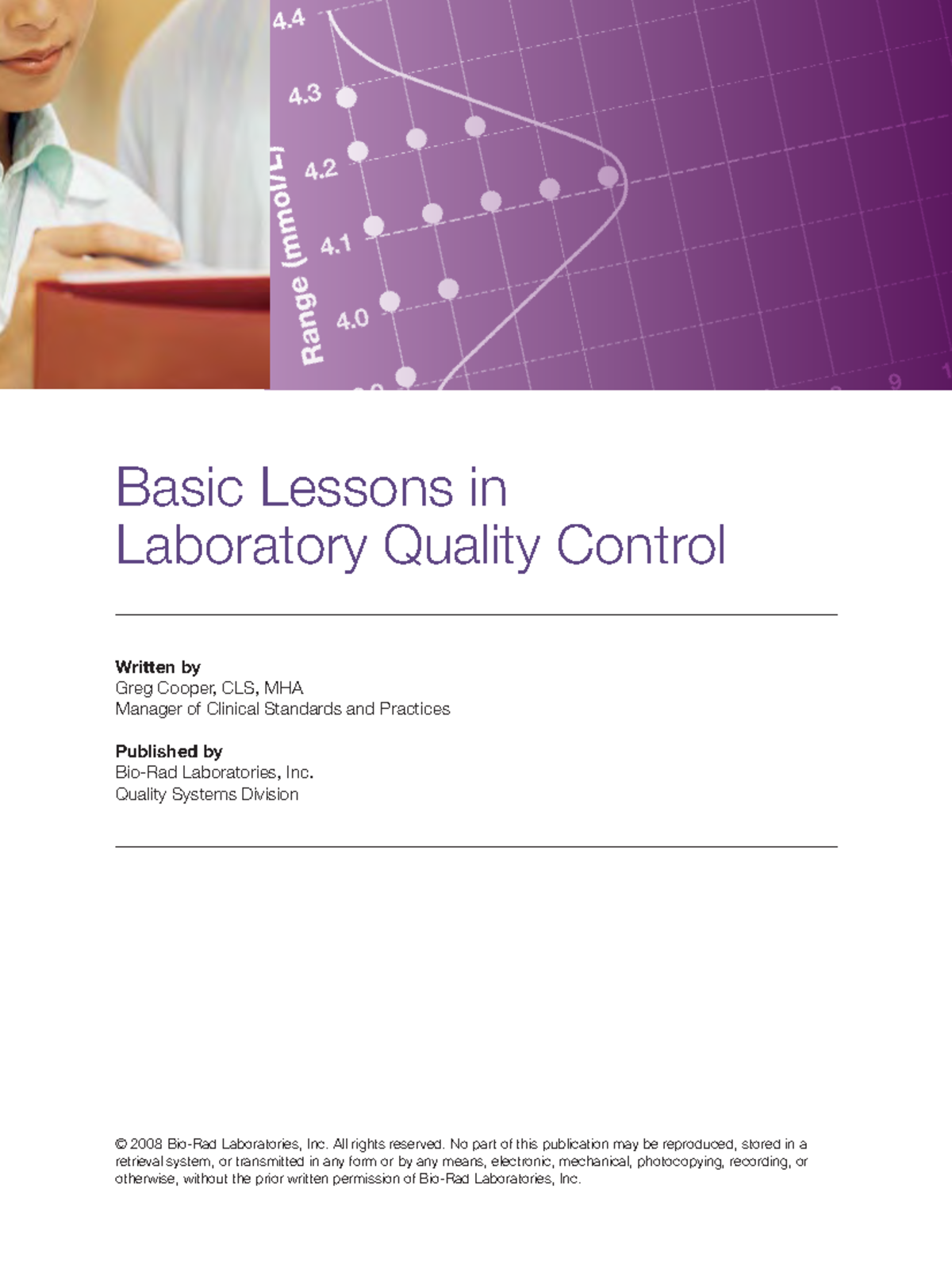 Basic Lessons in Laboratory Quality Control - Basic Lessons in ...