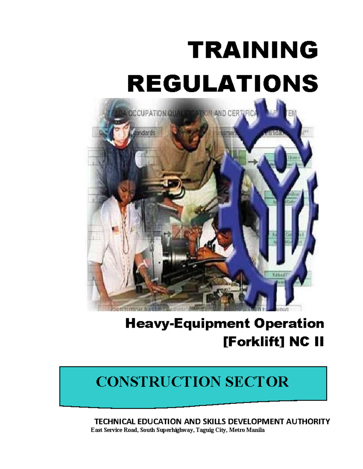 TR - Forklift NC II - lesson - Heavy-Equipment Operation [Forklift] NC ...