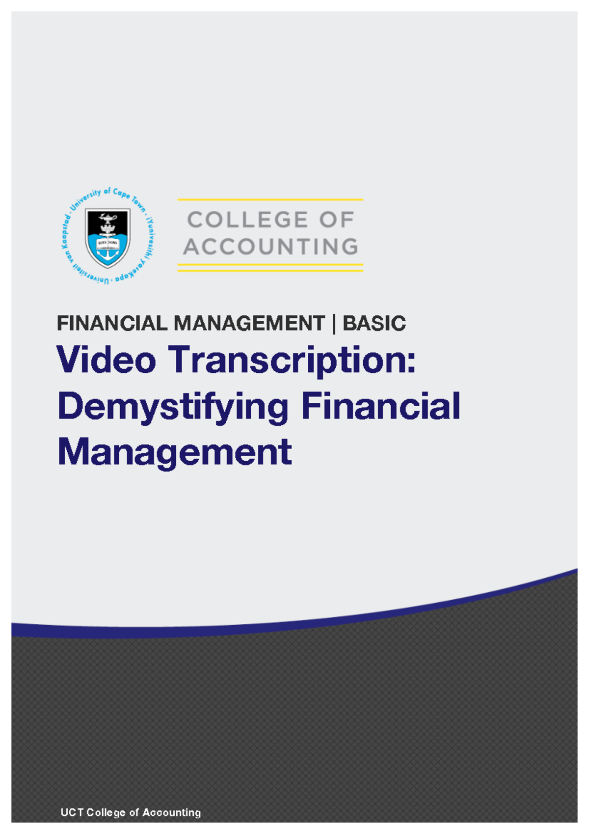 Financial Management Basic Demystifying Financial Management ...