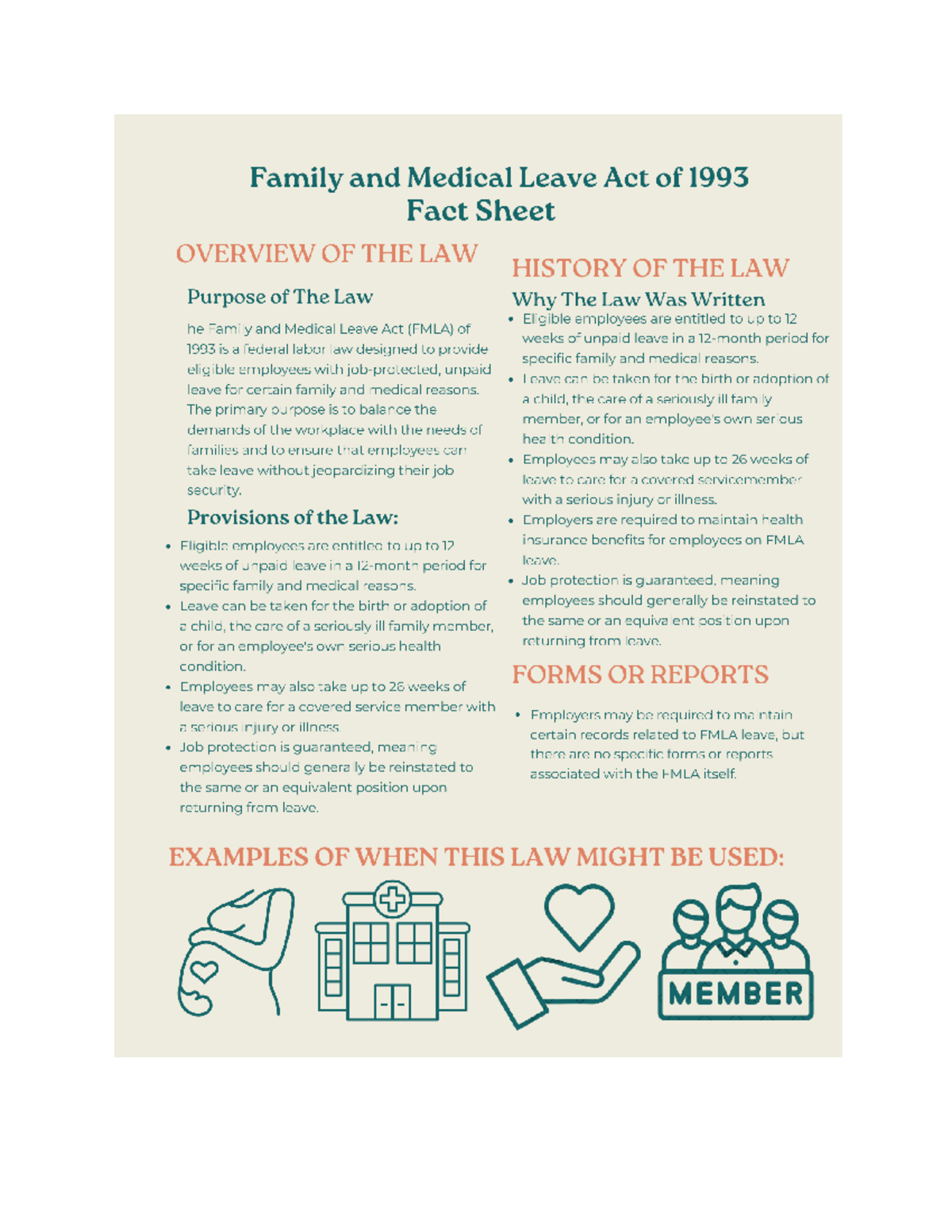 Fmla fact sheet - MGT 467 - Studocu