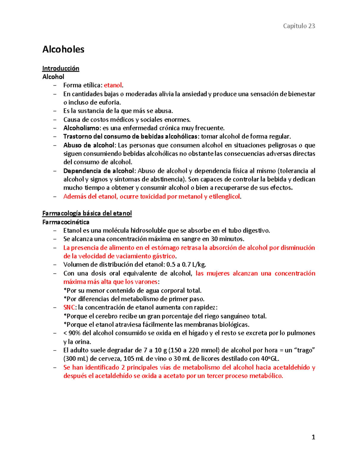 1. Alcoholes PDF - Resumen Farmacologia - Warning: TT: undefined function: 32 Alcoholes ...