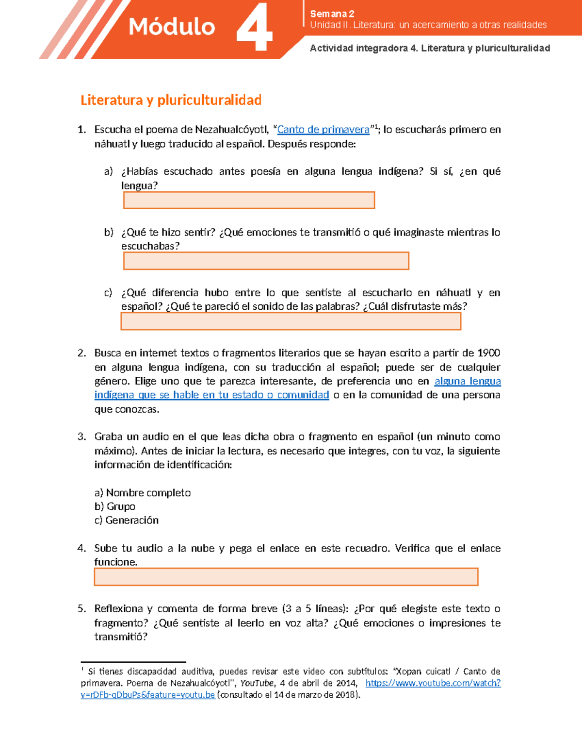 M04 S2 AI4 WORD - SIuuuuu - Semana 2 Unidad II. Literatura: un ...