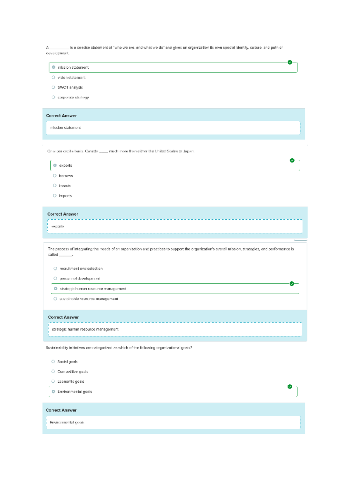 Strategic HRMT - Connect Quiz - HRMT 621 - UCW - Studocu