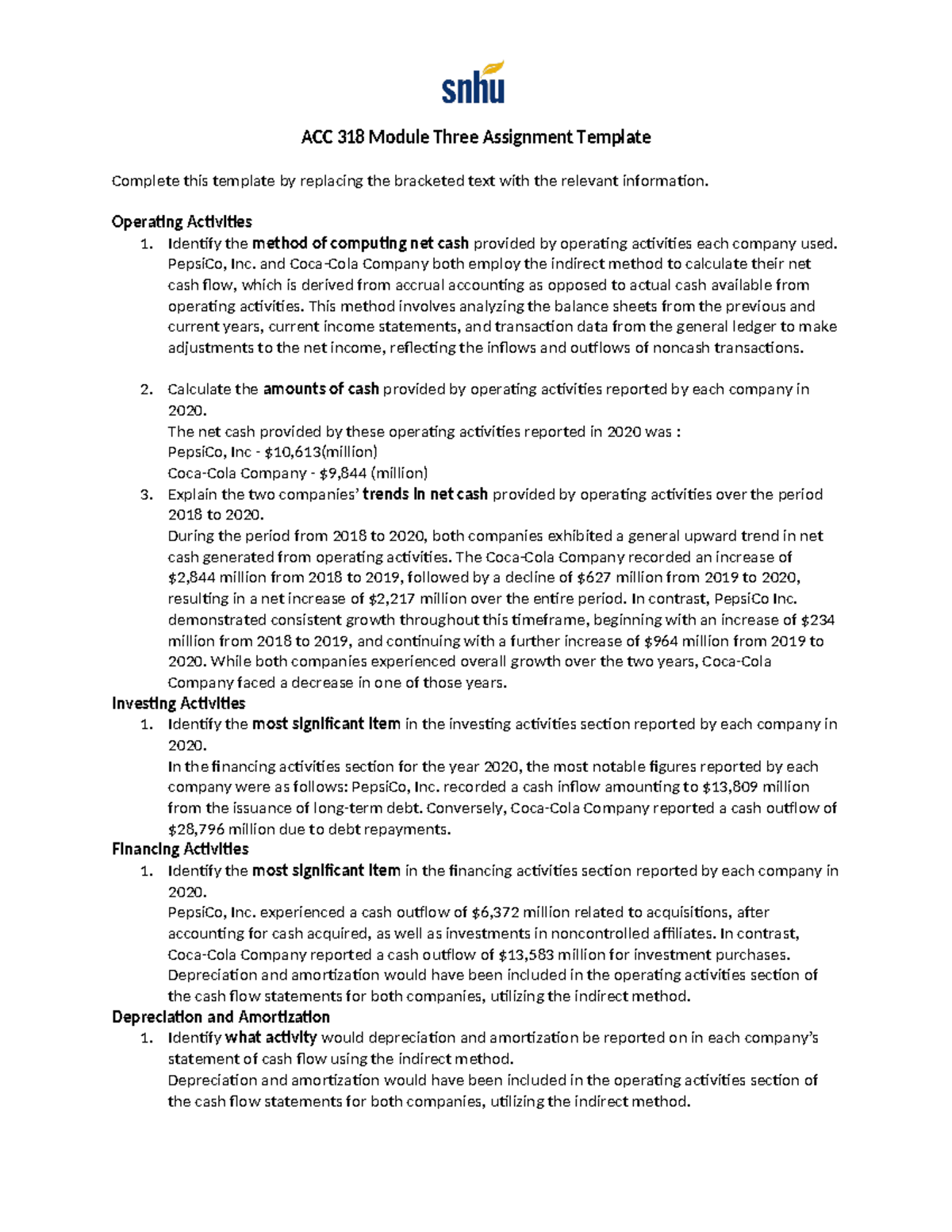 ACC 318 Module Three Assignment Template - ACC 318 Module Three ...
