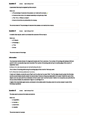 [Solved] Which of the following is an example of a parameter 35 of the - SOPHIA Introduction to ...