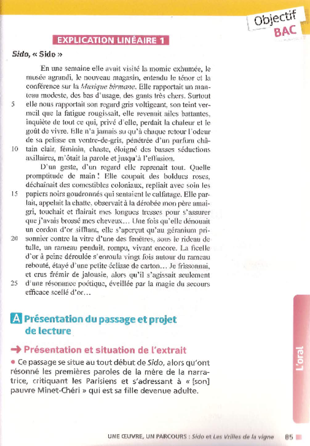 EAF 3 explication - Sido - lengua española - Studocu