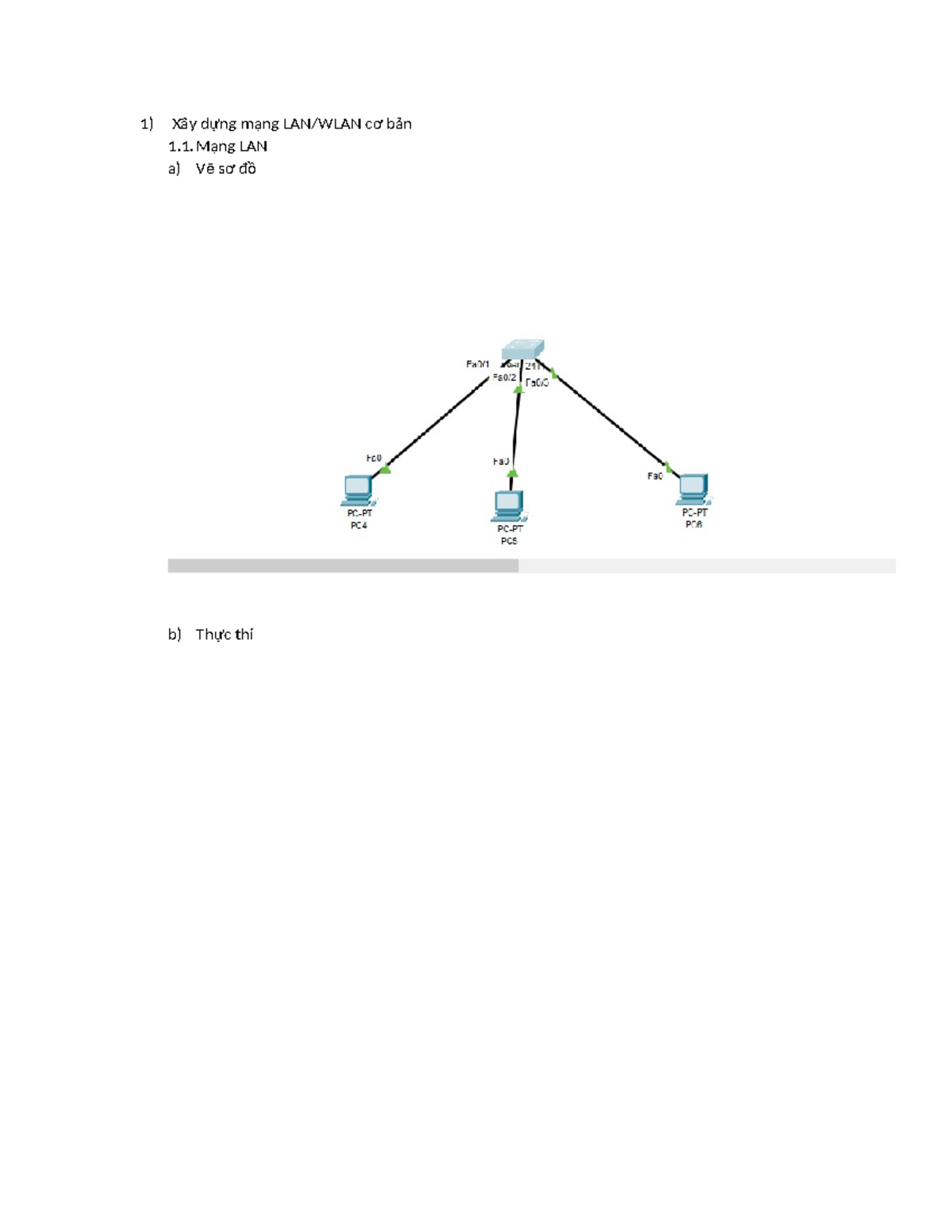 Lab mạng máy tính - Bài lab mạng máy tính - Mạng máy tính căn bản - Xây dựng mạng LAN/WLAN cơ ...