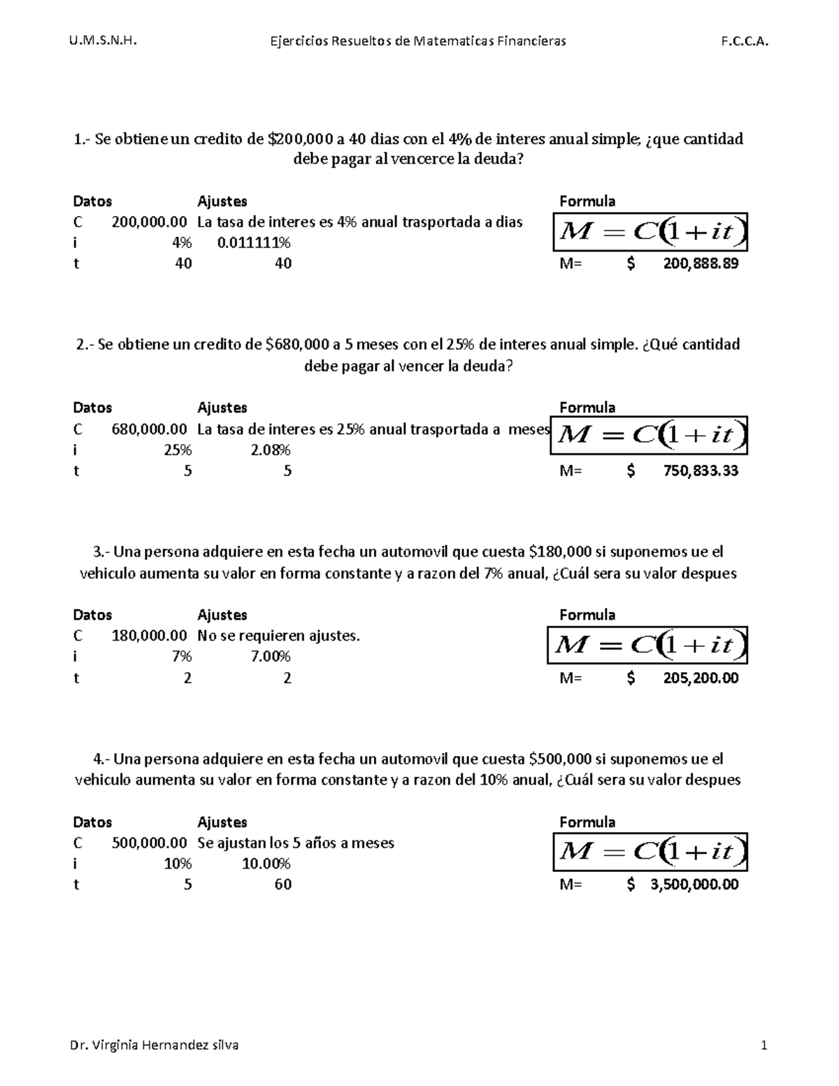 Ejercicios resueltos de la asignatura - U.M.S.N. Ejercicios Resueltos ...