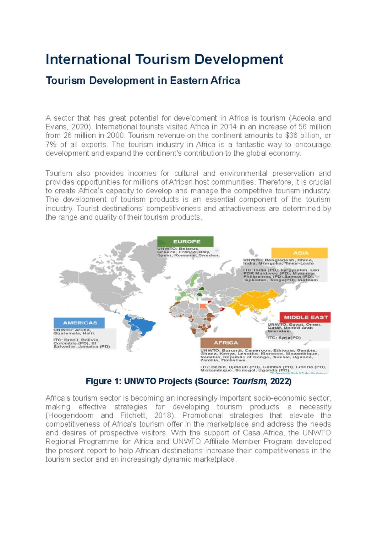 International Tourism Development - International Tourism Development ...
