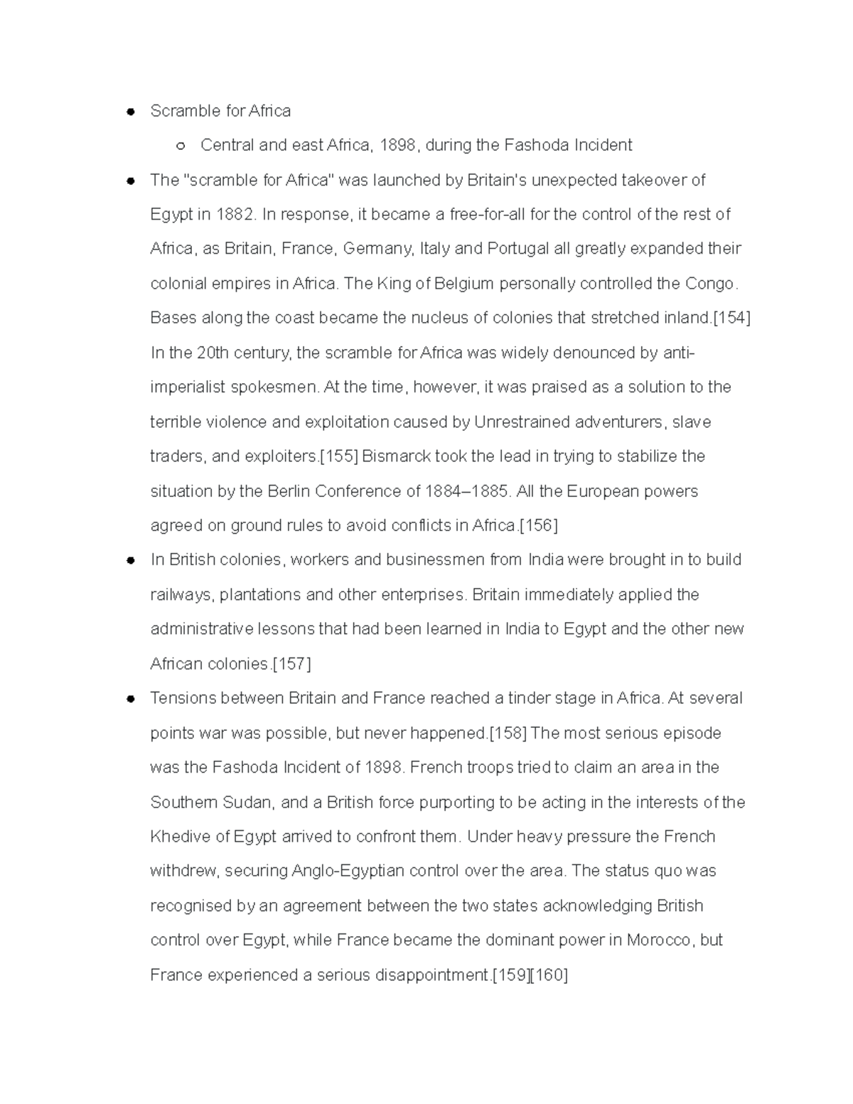 Hist. Notes Lecture 8.3 Powerpoint notes - Scramble for Africa Central ...