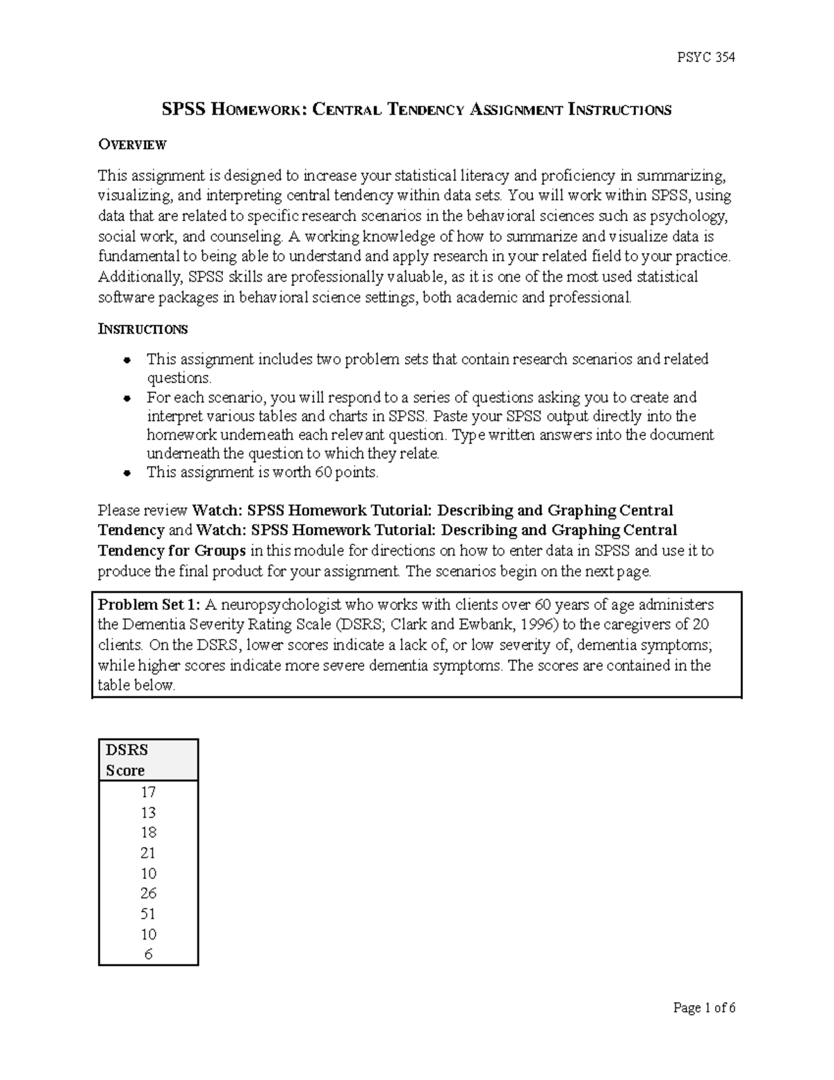 Spss Homework Central Tendency Assignment Instructions Spss Homework Central Tendency
