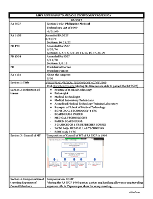 RA 7170 - notes for medtech law - REPUBLIC ACT NO. 7170 (R. 7170 ) DATE ...